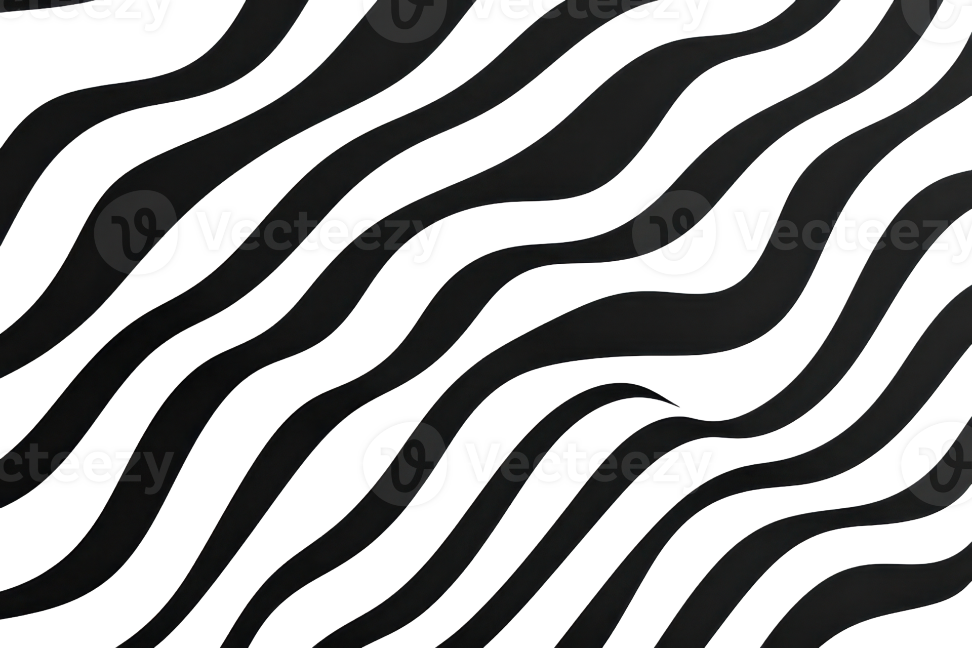 Abstract Black Wavy Lines Creating A Flowing Pattern On A Dark Background Evoking Movement And