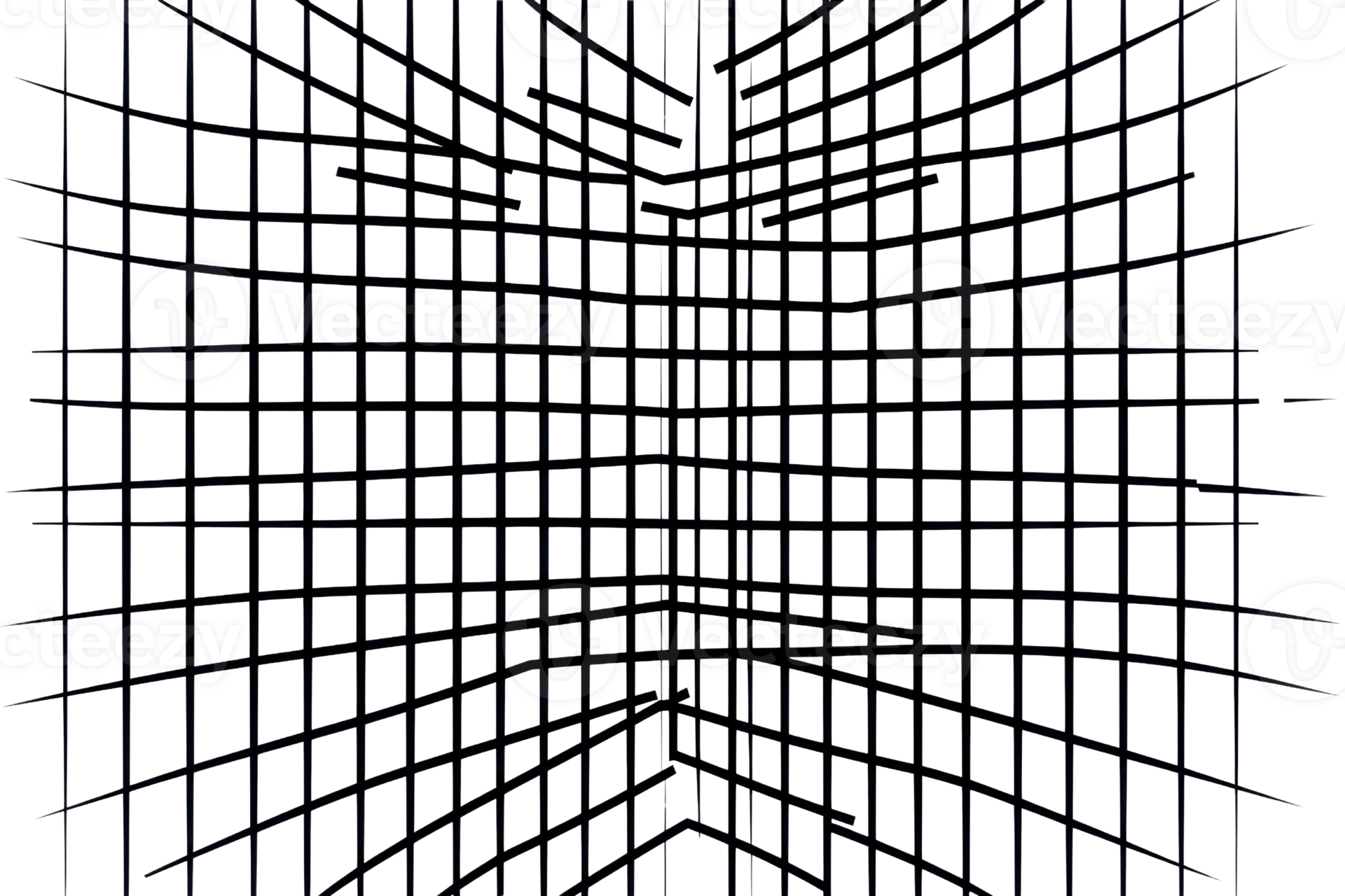 Abstract Geometric Grid Pattern With Dynamic 3d Perspective Featuring Intersecting Lines And