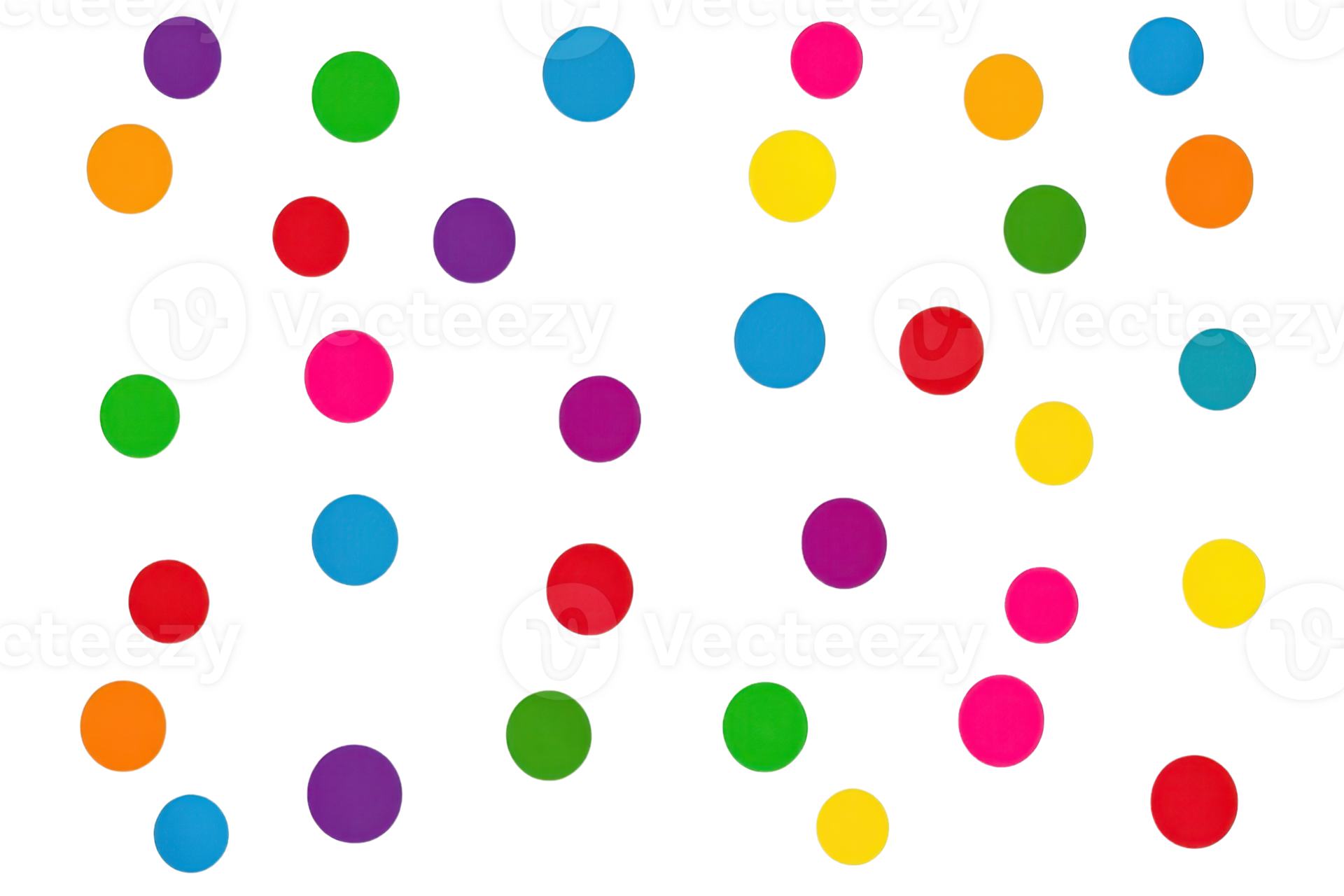 Colorful Abstract Pattern With Vibrant Overlapping Circles Creating A Lively Dynamic Visual