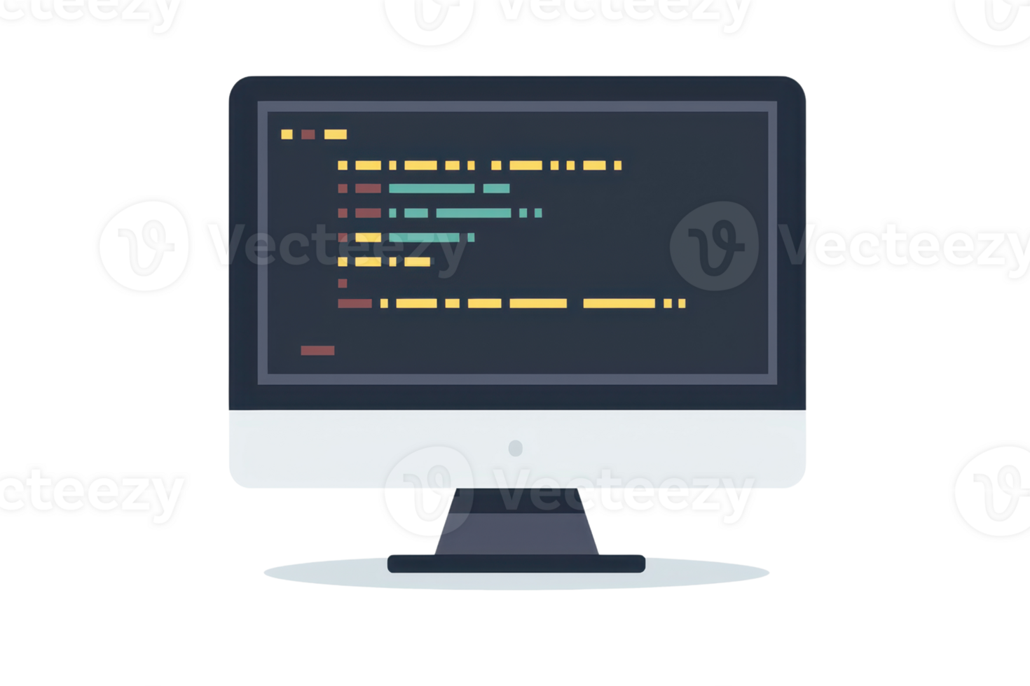 Modern Computer Screen Displaying Colorful Code Lines Ideal For Programming Web Development