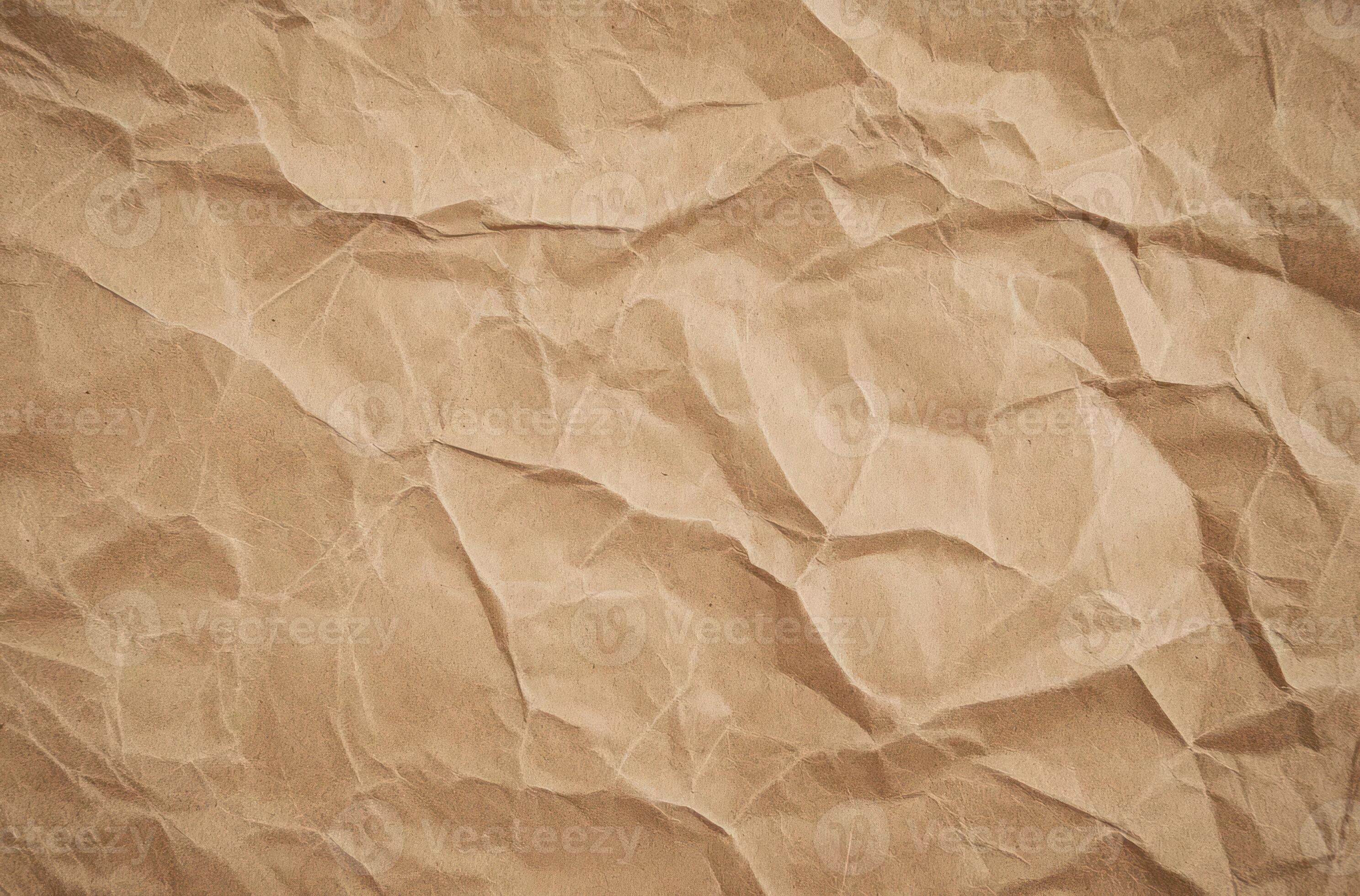 Crumpled Brown Paper Texture Background Craft Packaging Design 53750806 ...