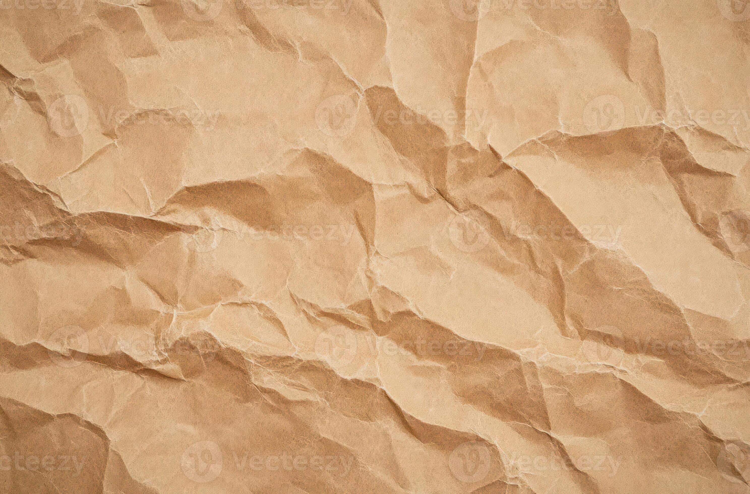 Crumpled Brown Paper Texture Background Packaging Craft Design 53750809 ...
