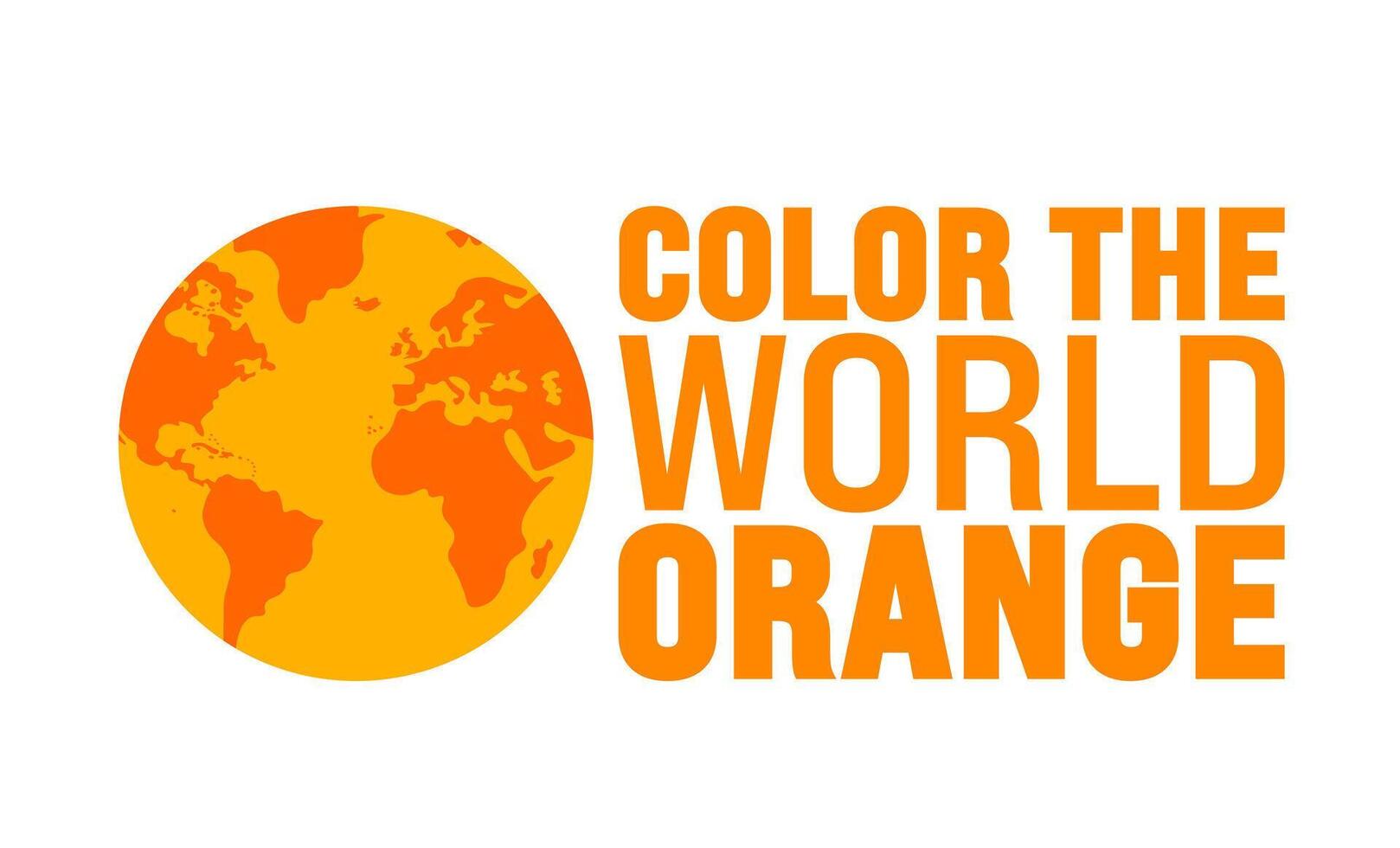 Color The World Orange background or banner design template 53758418 ...