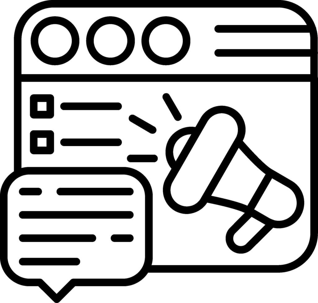 Digital Marketing Line Icon 53762461 Vector Art at Vecteezy