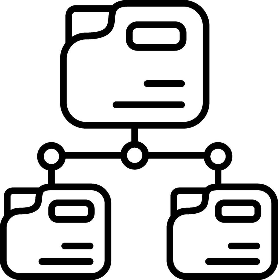 Folder Network Line Icon 53763503 Vector Art at Vecteezy