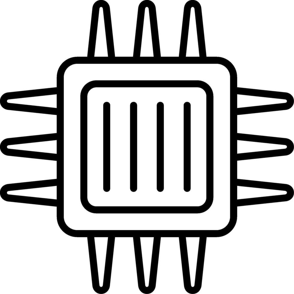 Microchip Line Icon 53764551 Vector Art at Vecteezy