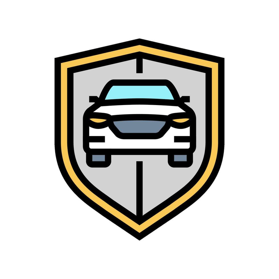Safety Shield Autonomous Vehicle Color Icon Illustration 53767657 Vector Art At Vecteezy