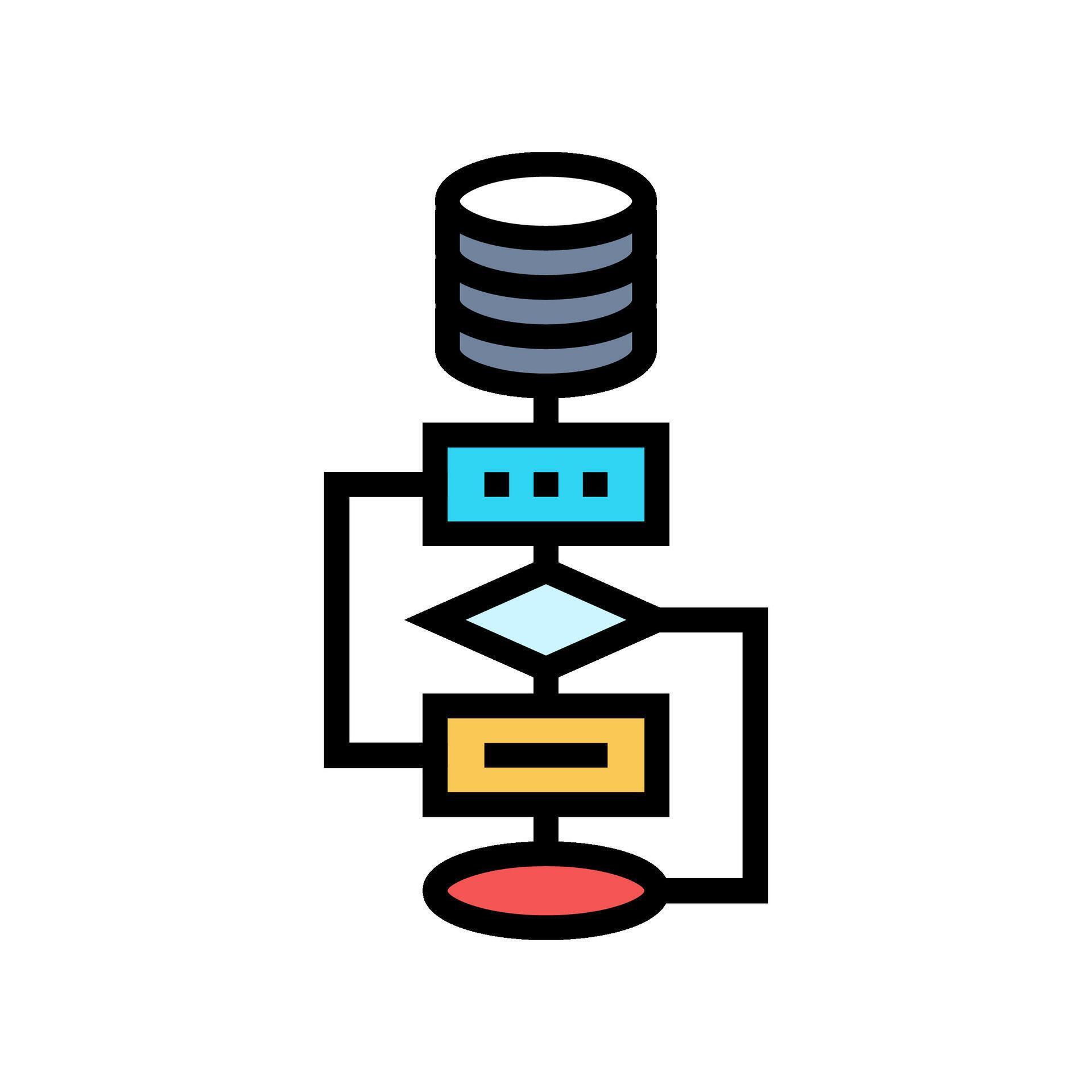 algorithm big data color icon illustration 53767689 Vector Art at Vecteezy