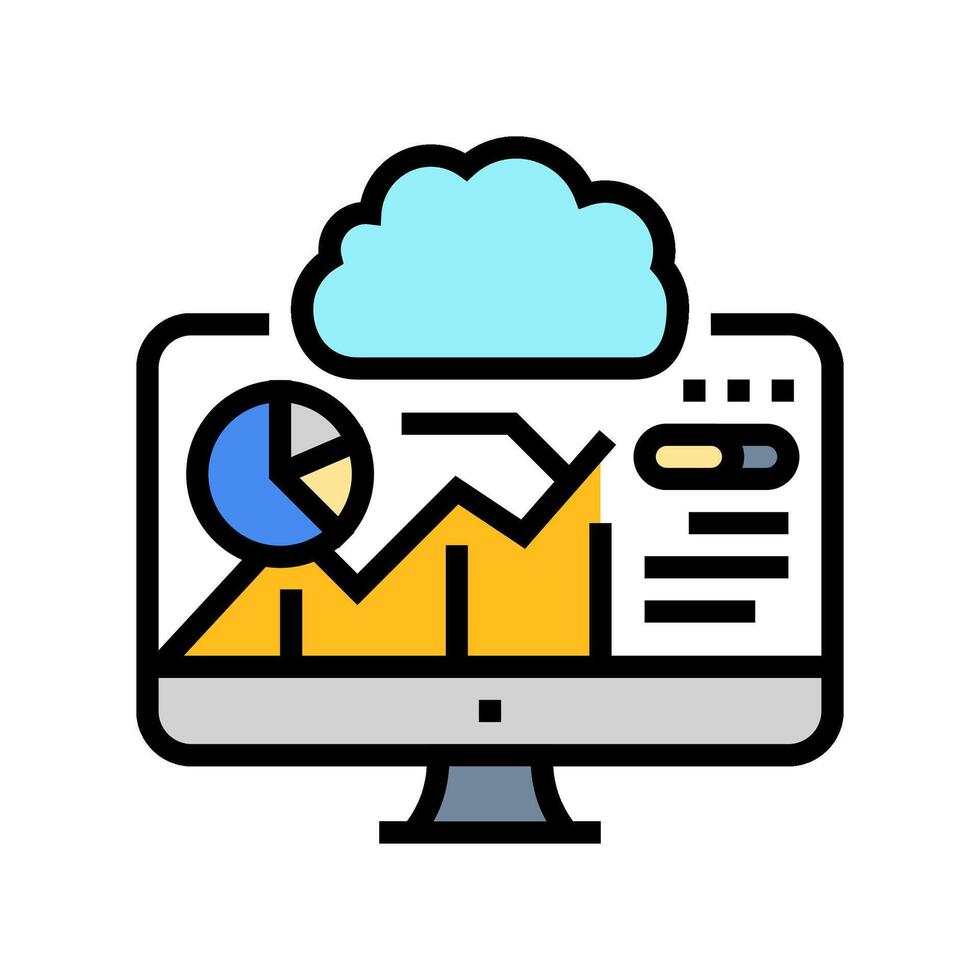 dashboard monitoring cloud computing color icon illustration 53767767 ... dashboard monitoring cloud computing color icon illustration 53767767 ...