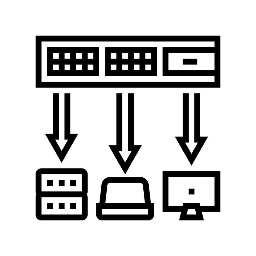 network switch data center line icon illustration 53767961 Vector Art ... network switch data center line icon illustration 53767961 Vector Art ...