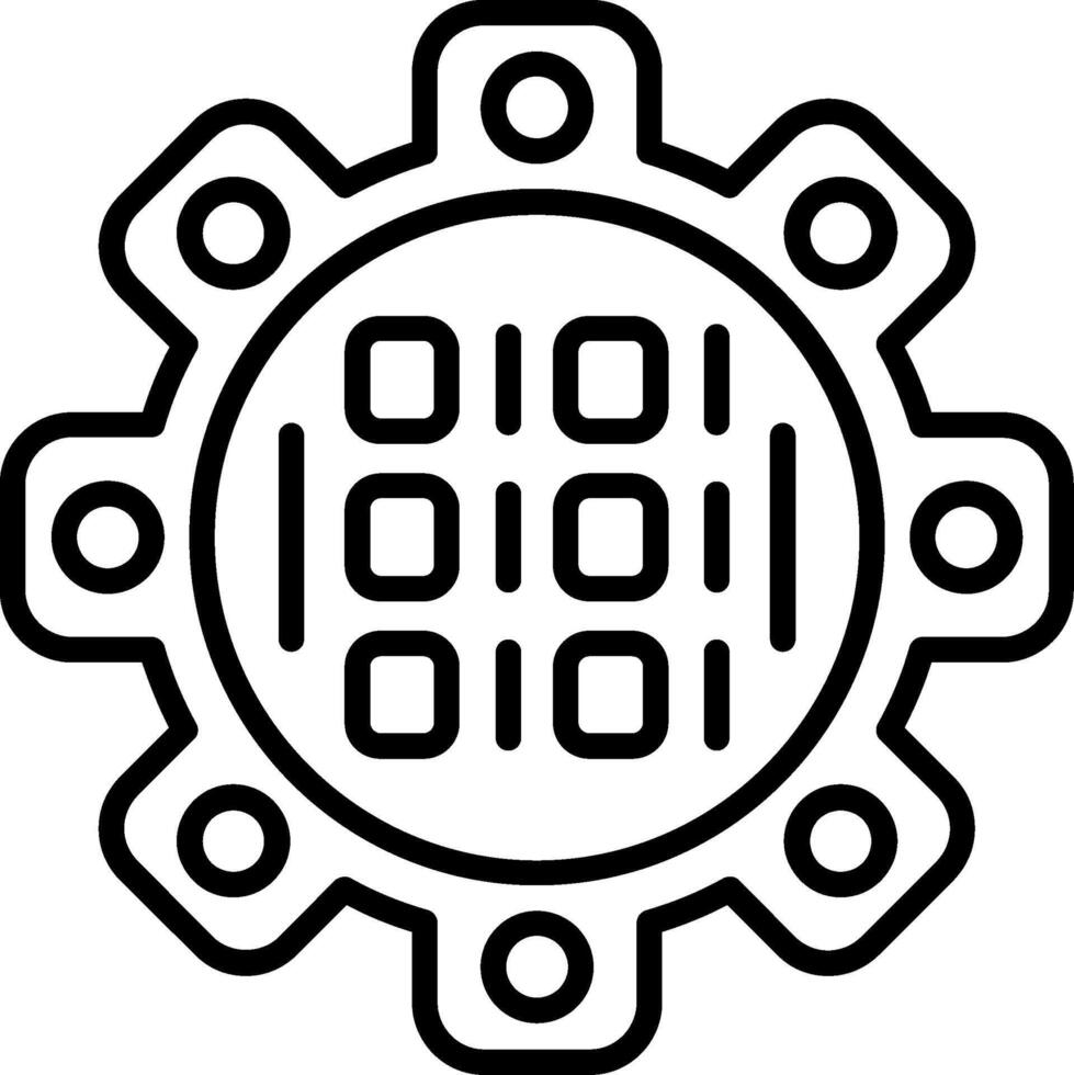 Binary Code Line Icon 53769715 Vector Art at Vecteezy