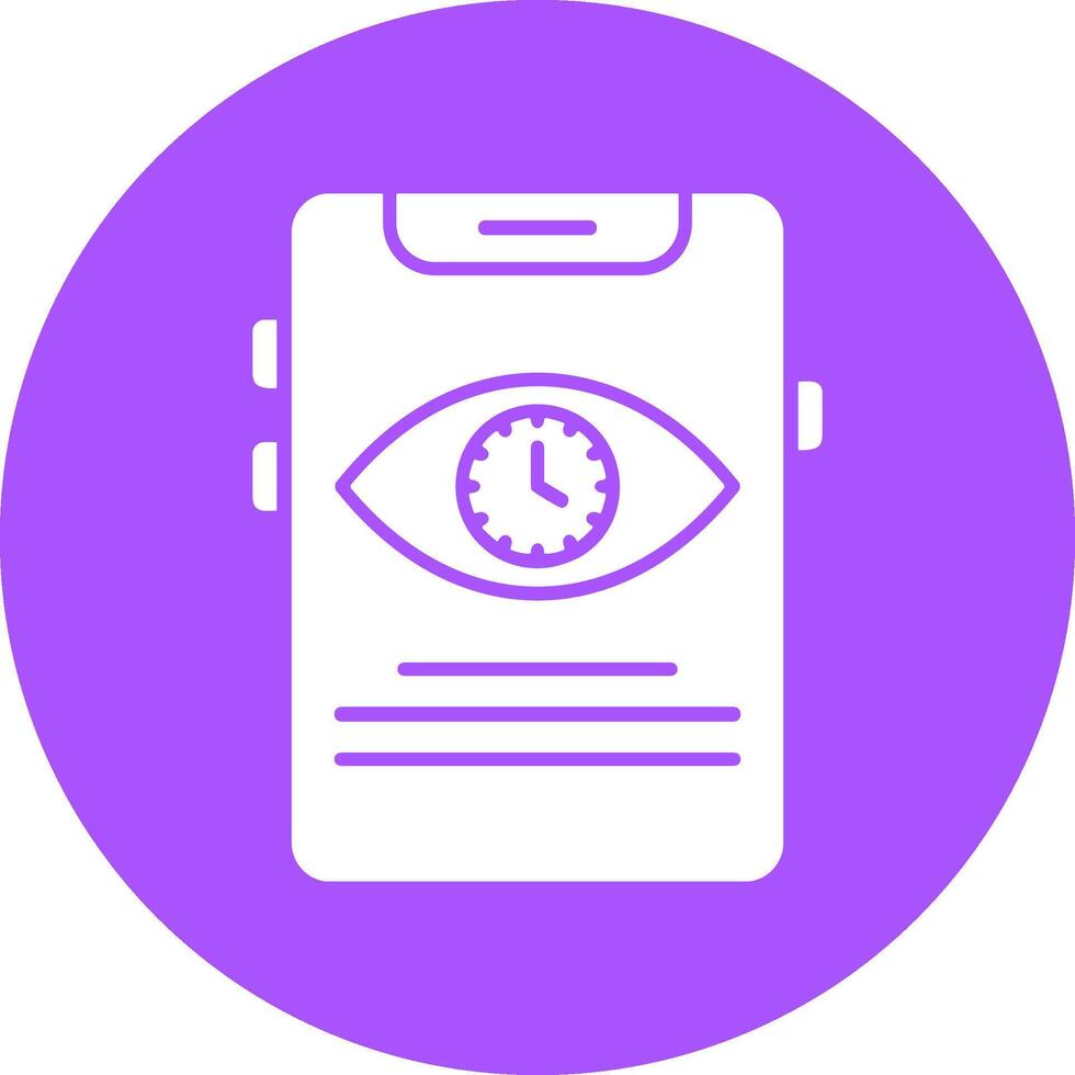 Screen timeout Solid Circle Style Icon 53770692 Vector Art at Vecteezy