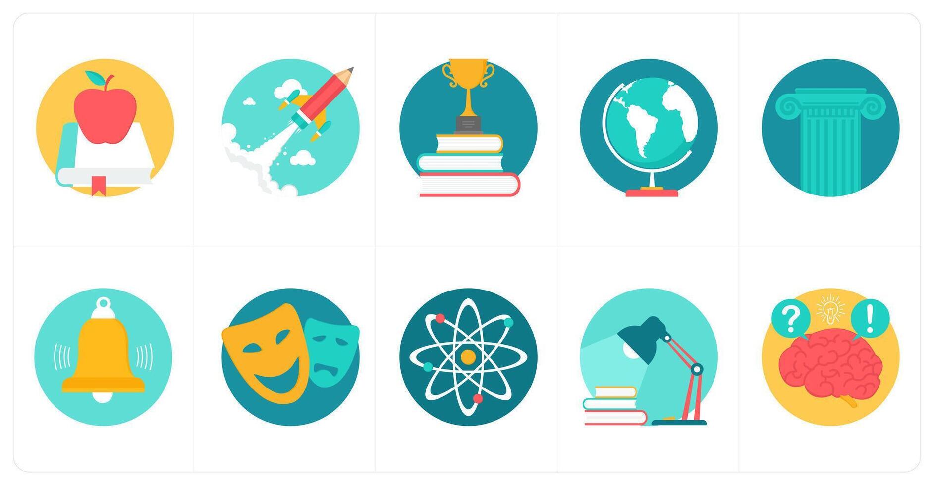 A Set Of 10 Education Icons As Education Boost Up Championship 53771978 Vector Art At Vecteezy