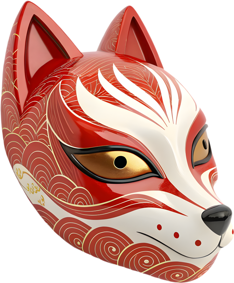 Cultural Kitsune Mask Illustration Reflecting Mystical Symbolism ... Cultural Kitsune Mask Illustration Reflecting Mystical Symbolism ...
