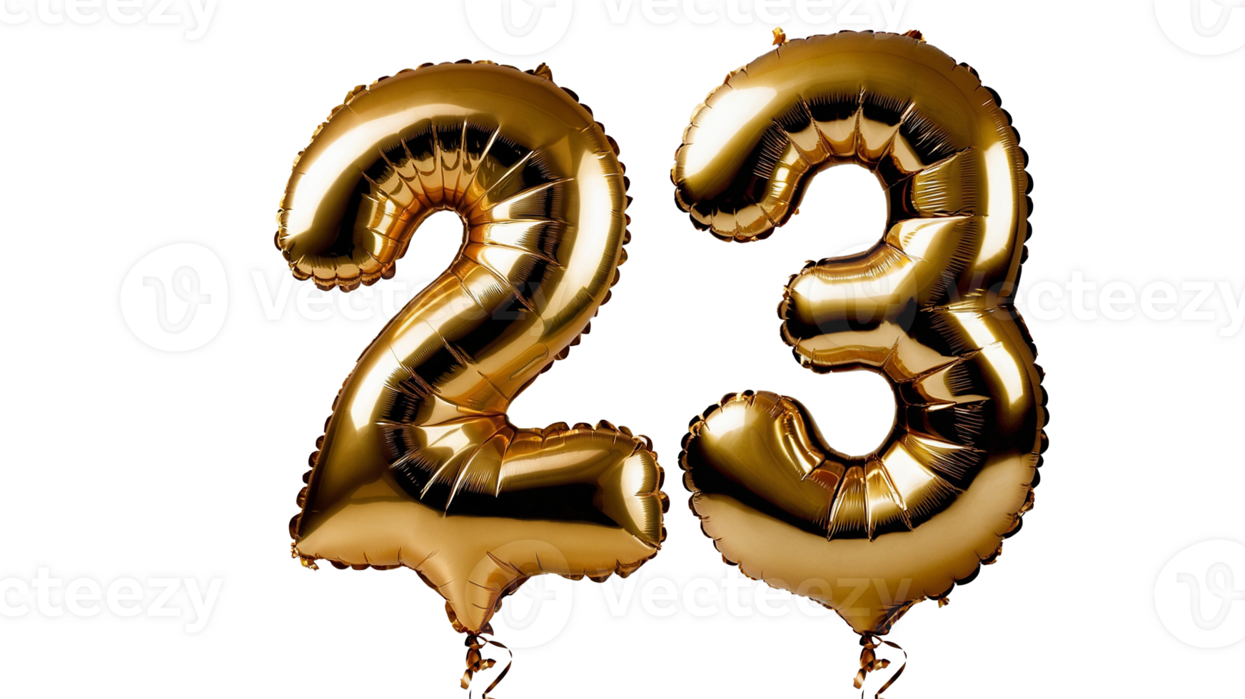 Golden Number 23 Balloons 53783916 Png