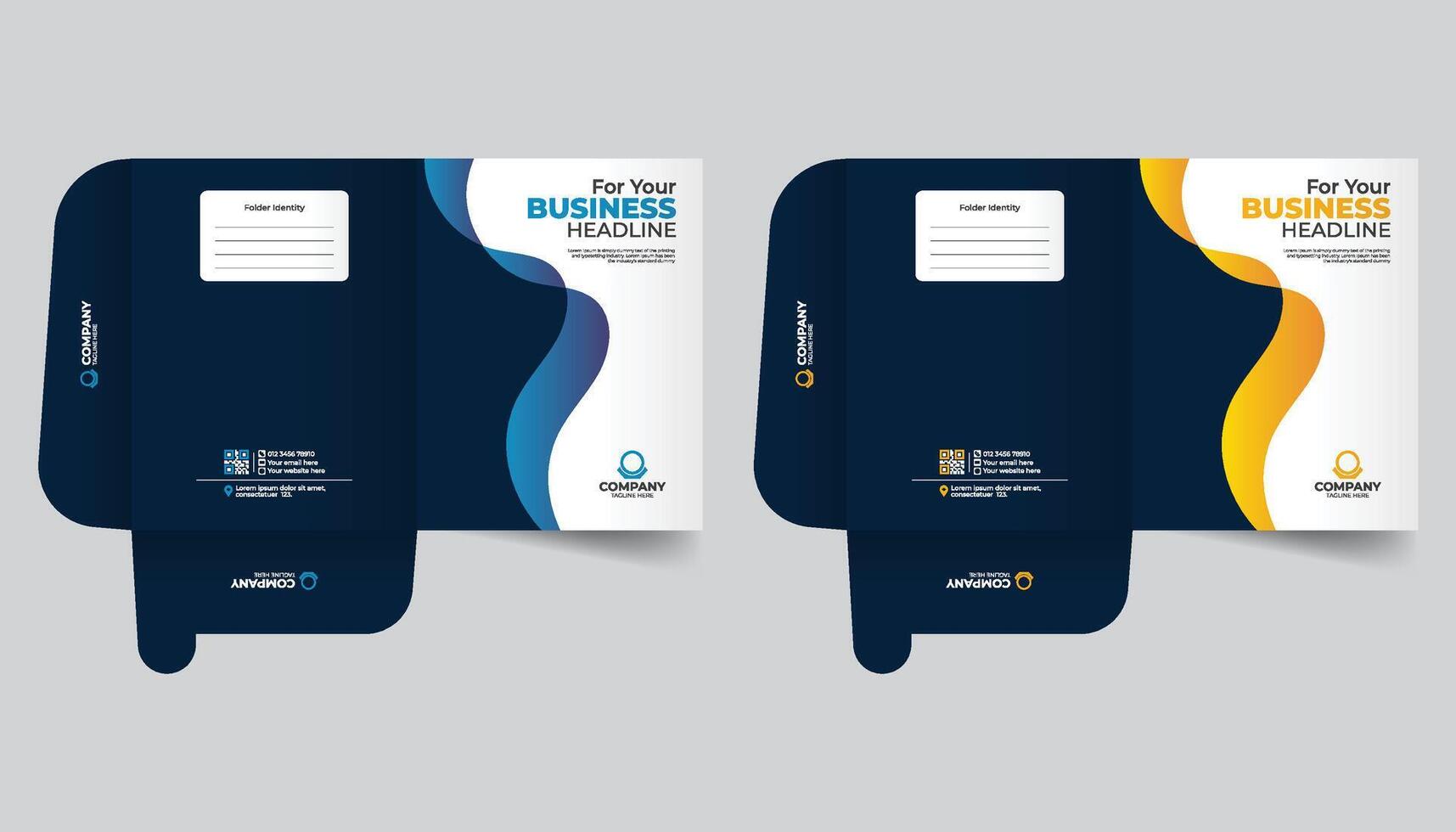 Modern Creative Abstract And Creative Colorful Document Folder Report Cover Or File Folder