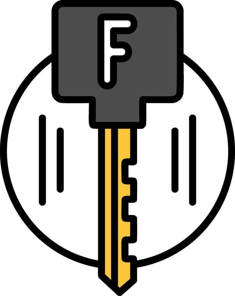 Foreign Key Line Filled Icon 53797211 Vector Art at Vecteezy