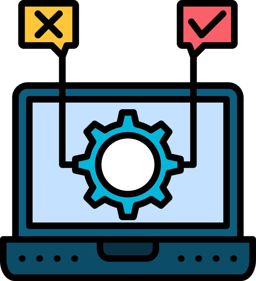 Software Testing Line Filled Icon 53798416 Vector Art at Vecteezy