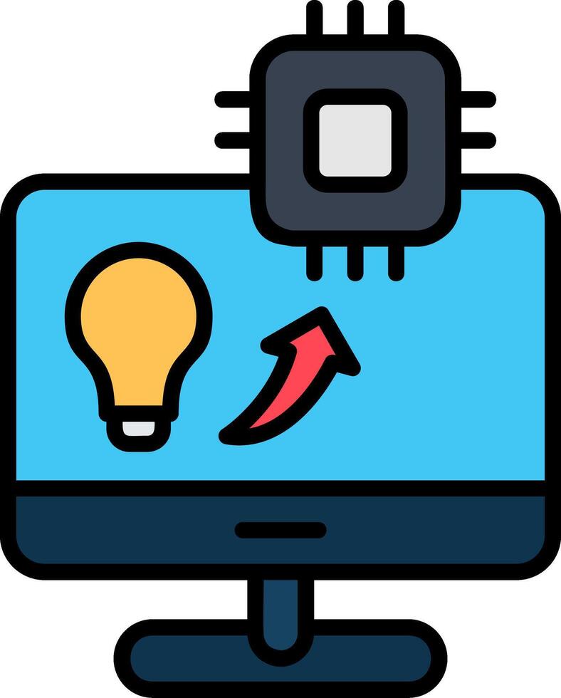 Prompt Line Filled Icon 53800154 Vector Art at Vecteezy