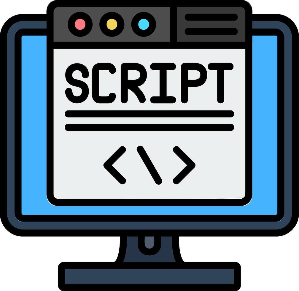 Script Line Filled Icon 53801091 Vector Art at Vecteezy Script Line Filled Icon 53801091 Vector Art at Vecteezy