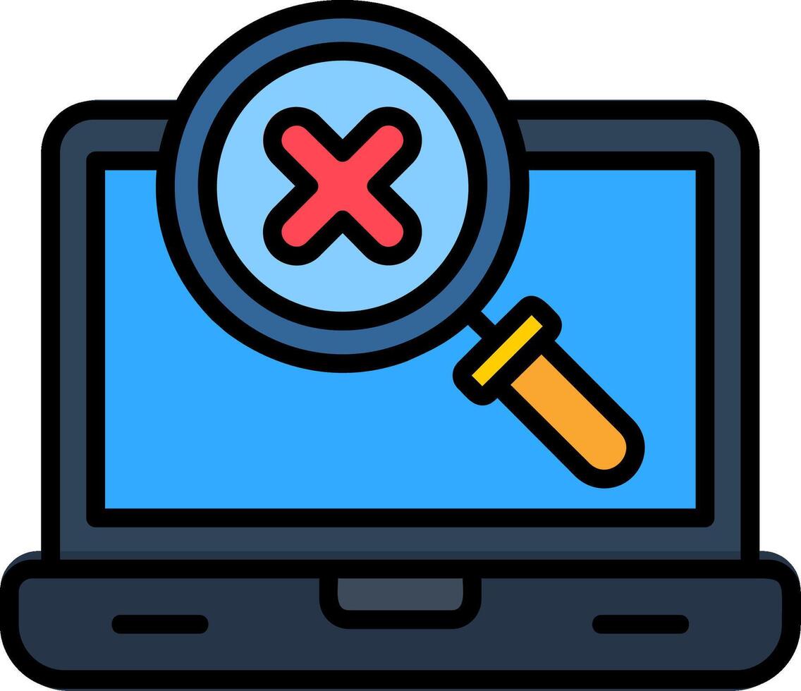 Code Error Line Filled Icon 53801477 Vector Art at Vecteezy