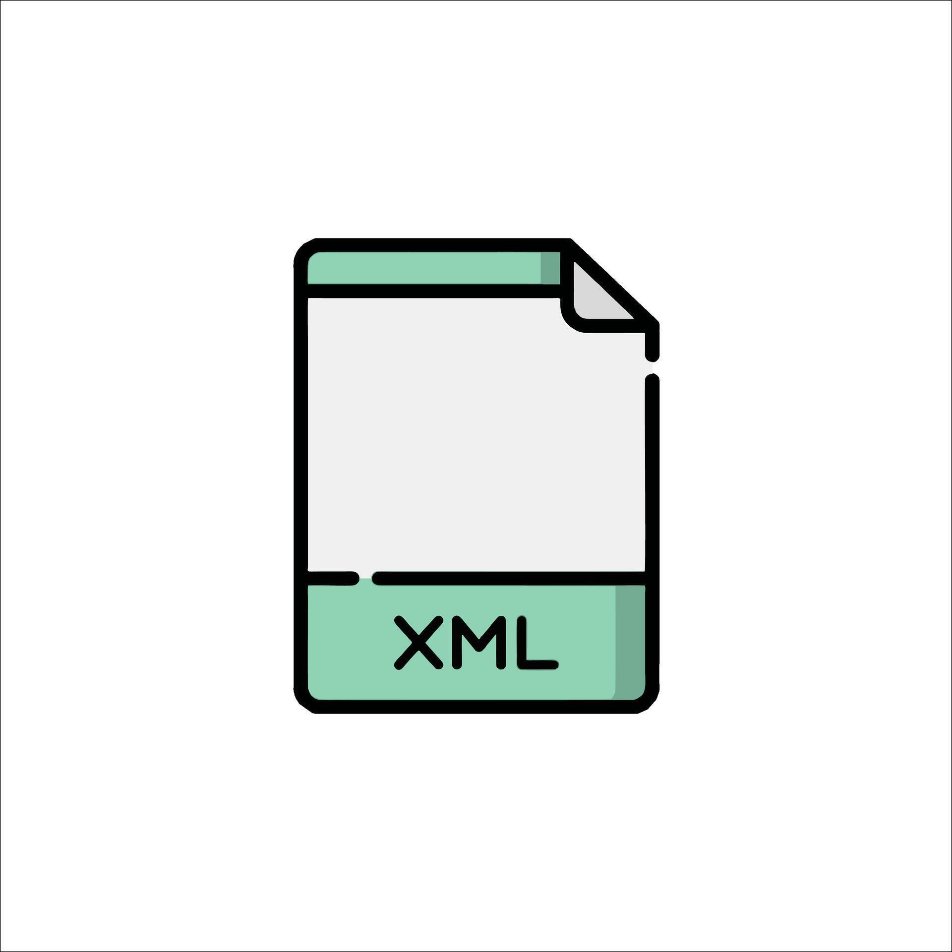 Xml file icon 53804510 Vector Art at Vecteezy