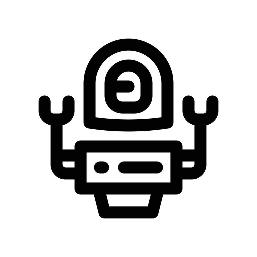robot icon. line icon for your website, mobile, presentation, and logo ...