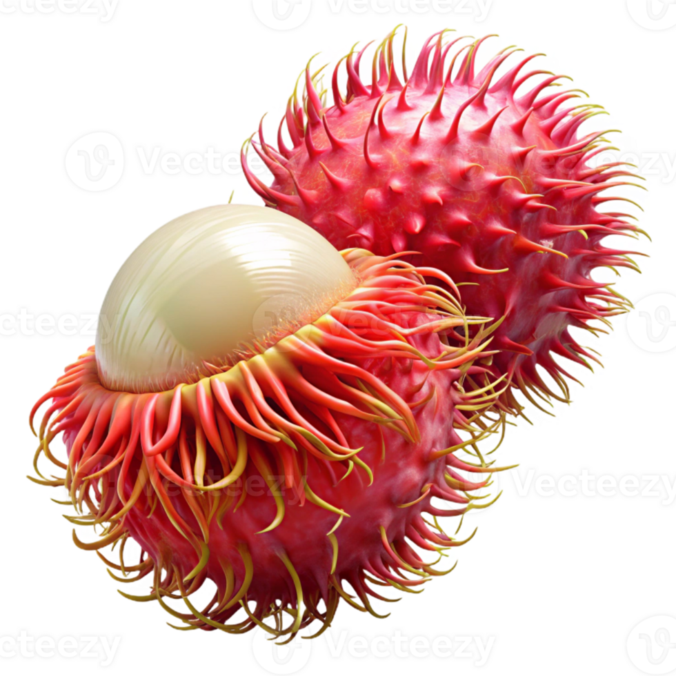 3d Rambutan Fruit Illustration 53811331 Png