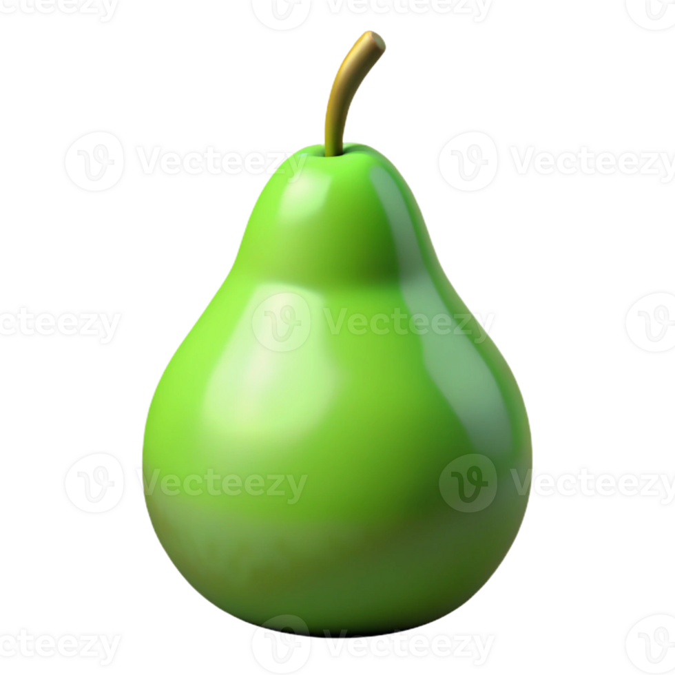 Green Pear 3d Render 53812087 Png