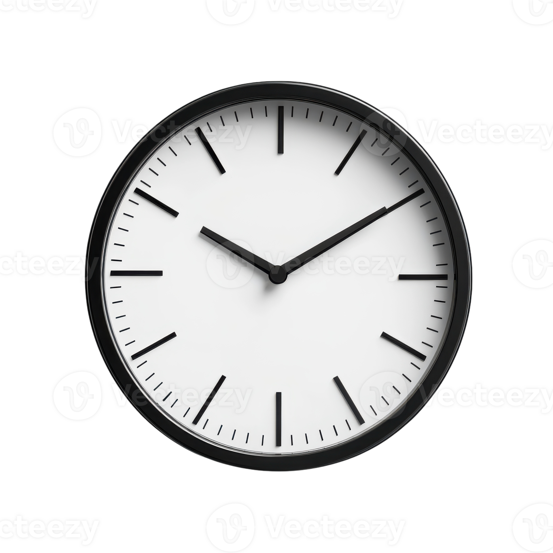 Minimalistic Black and White Clock for Modern Interior Design on ...