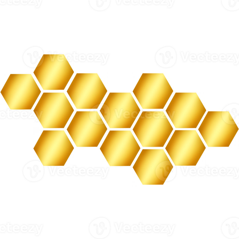 Acrylic hexagons patterns. Gold hexagon for decorative. Acrylic sticker ...