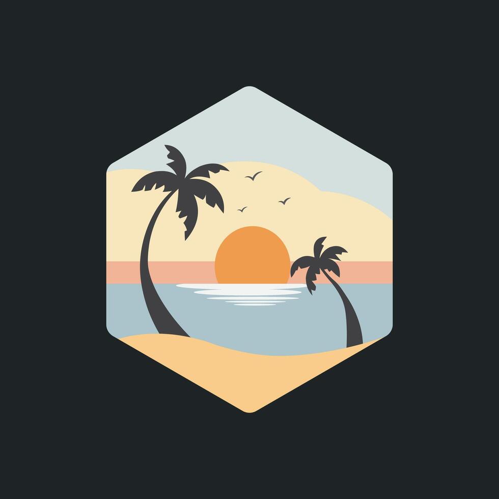 Beautiful Sunset Over Tropical Island View 53815790 Vector Art at Vecteezy Beautiful Sunset Over Tropical Island View 53815790 Vector Art at Vecteezy