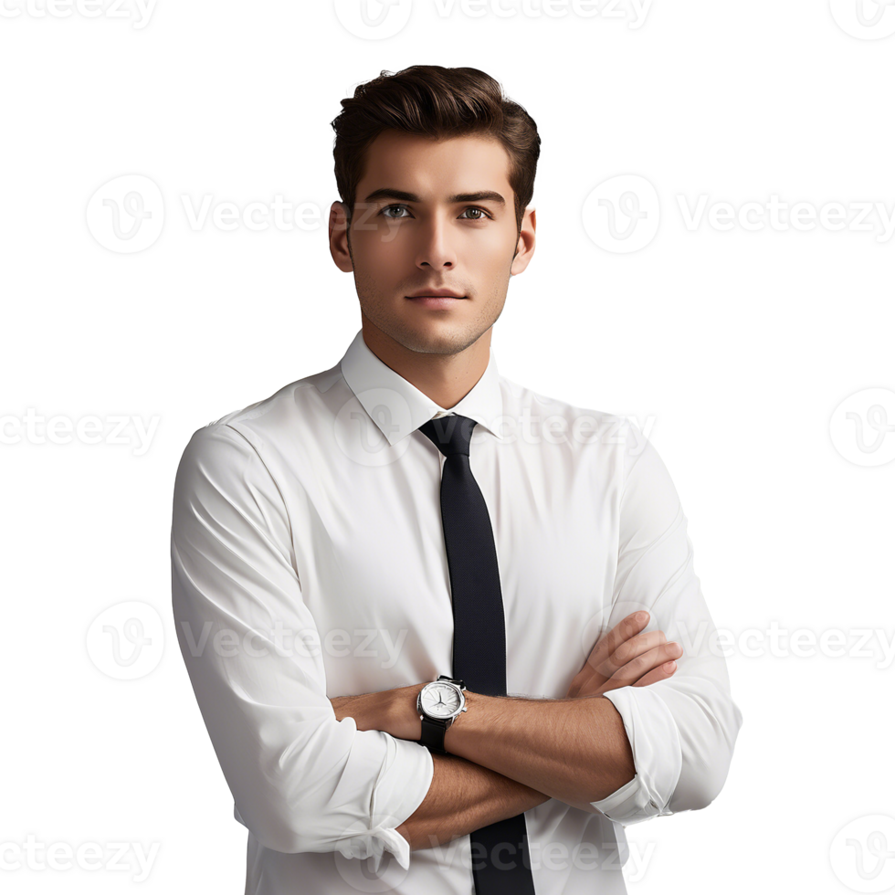 Confident Businessman In Formal Attire On Transparent Background ... Confident Businessman In Formal Attire On Transparent Background ...