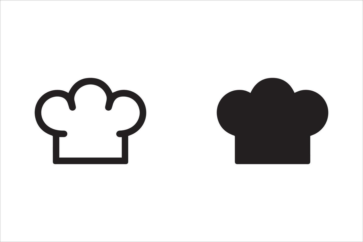 A chef hat and a chef's hat icon 53820978 Vector Art at Vecteezy