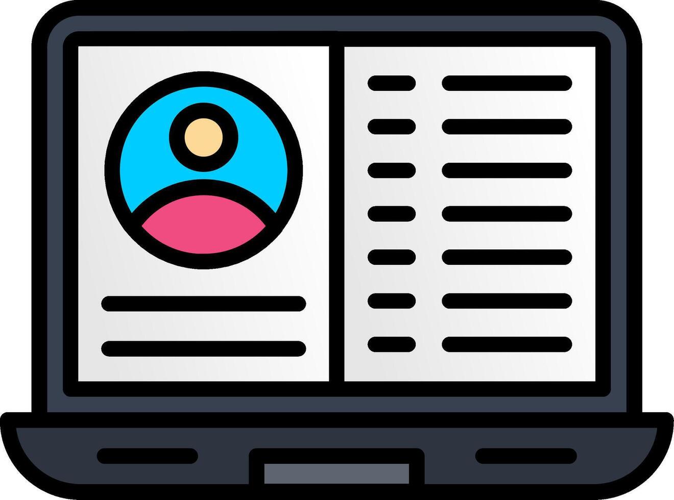 Chat Program Line Filled Icon 53853291 Vector Art at Vecteezy