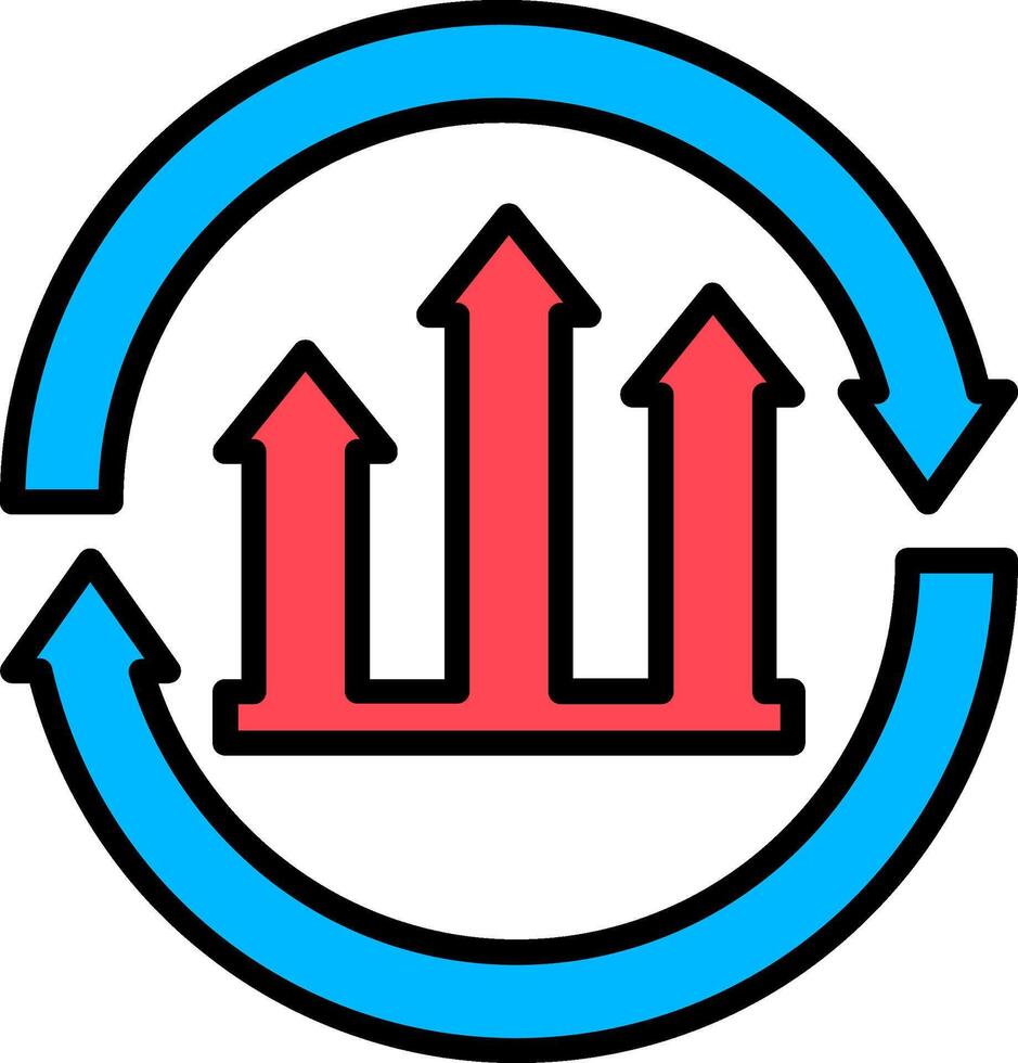 Continuous Improvement Line Filled Icon 53853702 Vector Art at Vecteezy Continuous Improvement Line Filled Icon 53853702 Vector Art at Vecteezy
