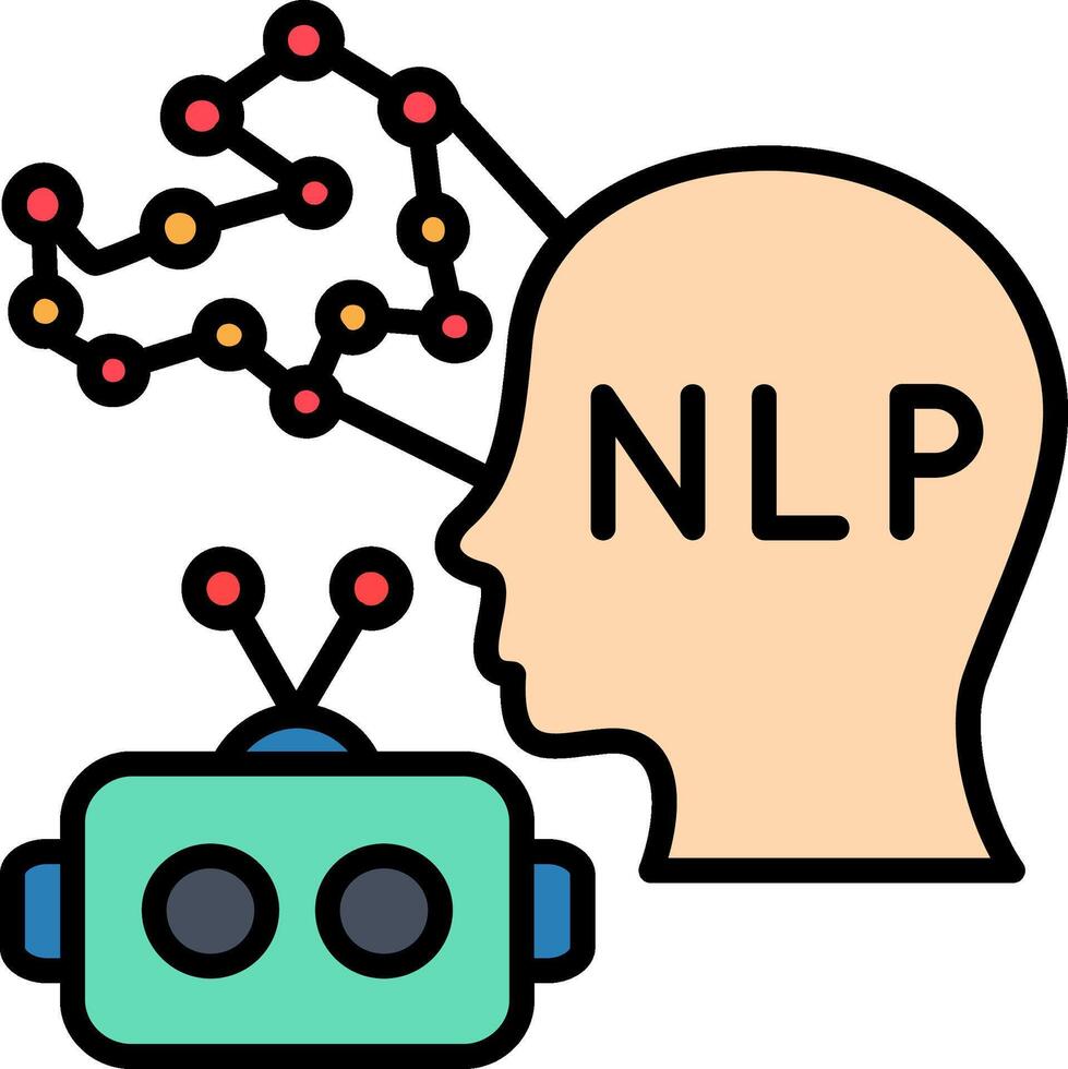 Nlp Line Filled Icon 53855053 Vector Art at Vecteezy