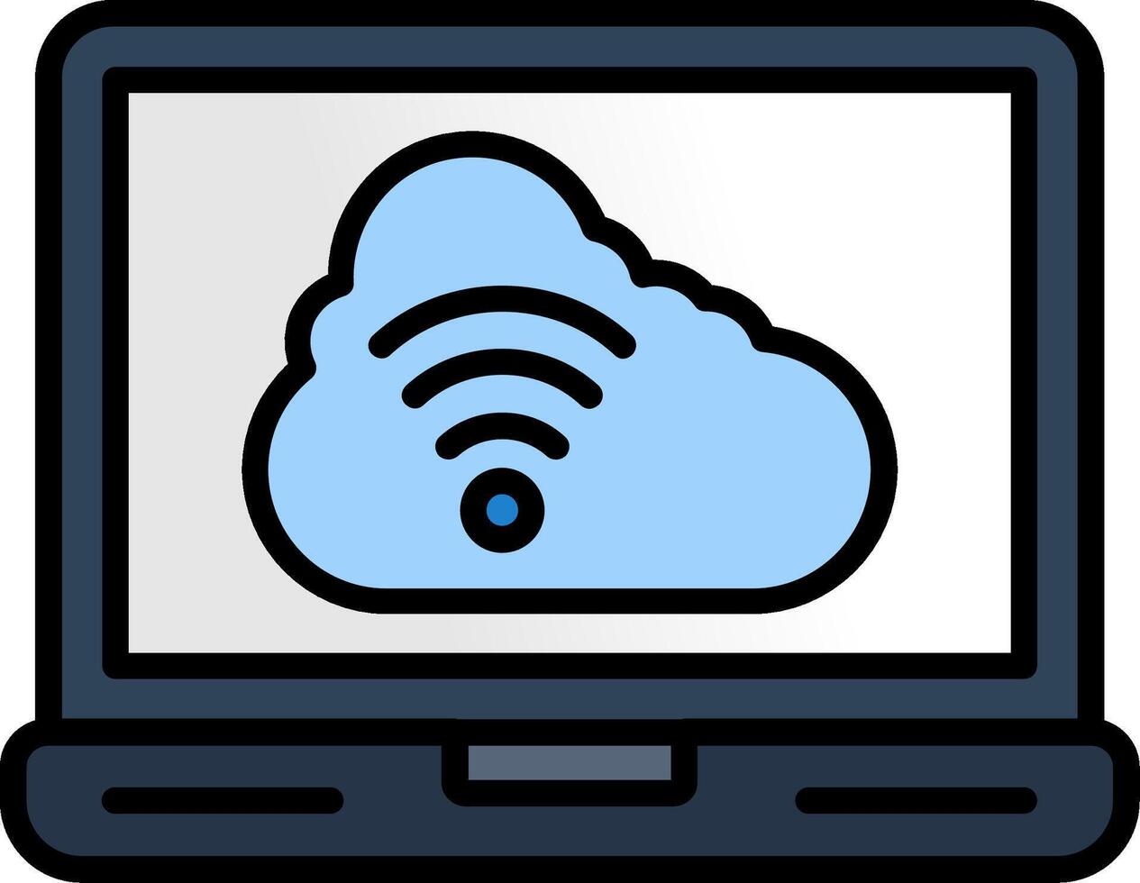 Cloud Computing Line Filled Icon 53855086 Vector Art at Vecteezy