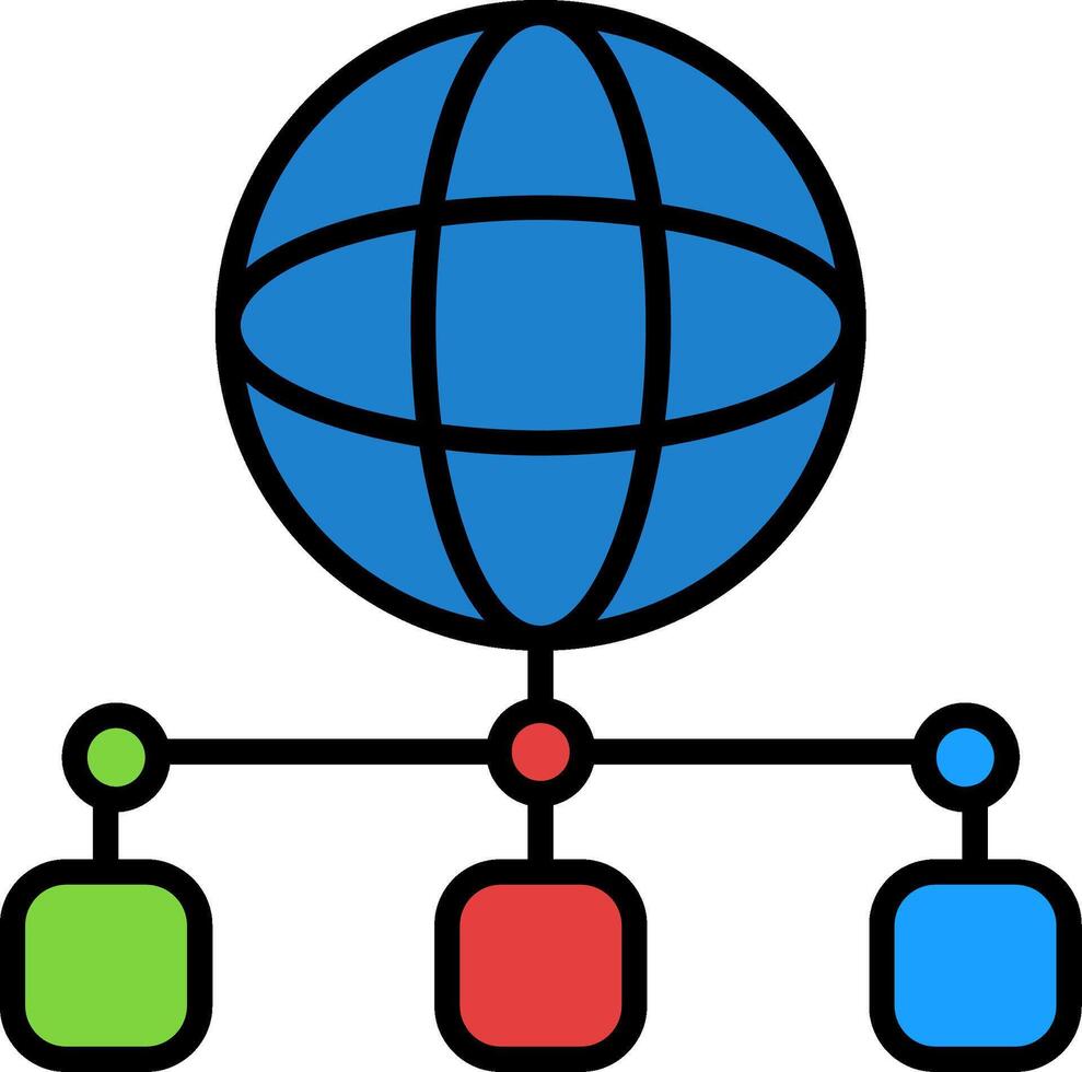Network Connection Line Filled Icon 53855103 Vector Art At Vecteezy