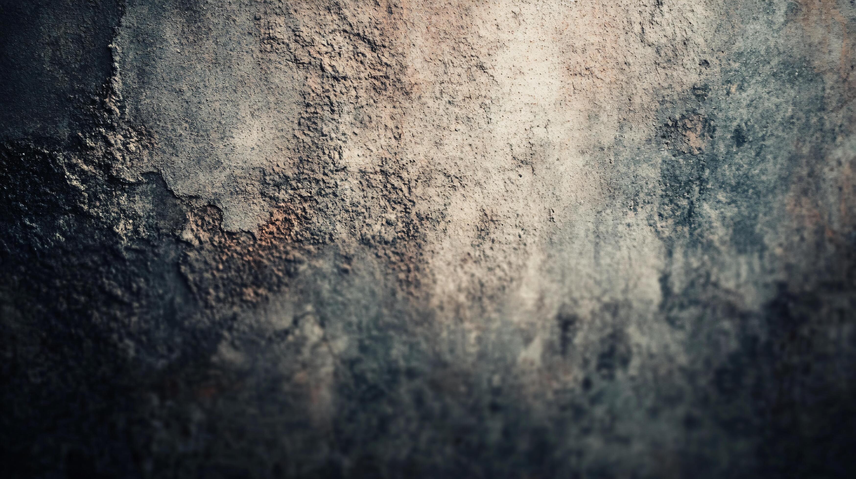 Wall with a lot of texture and a greyish color. The wall is covered in a lot of paint and has a ...