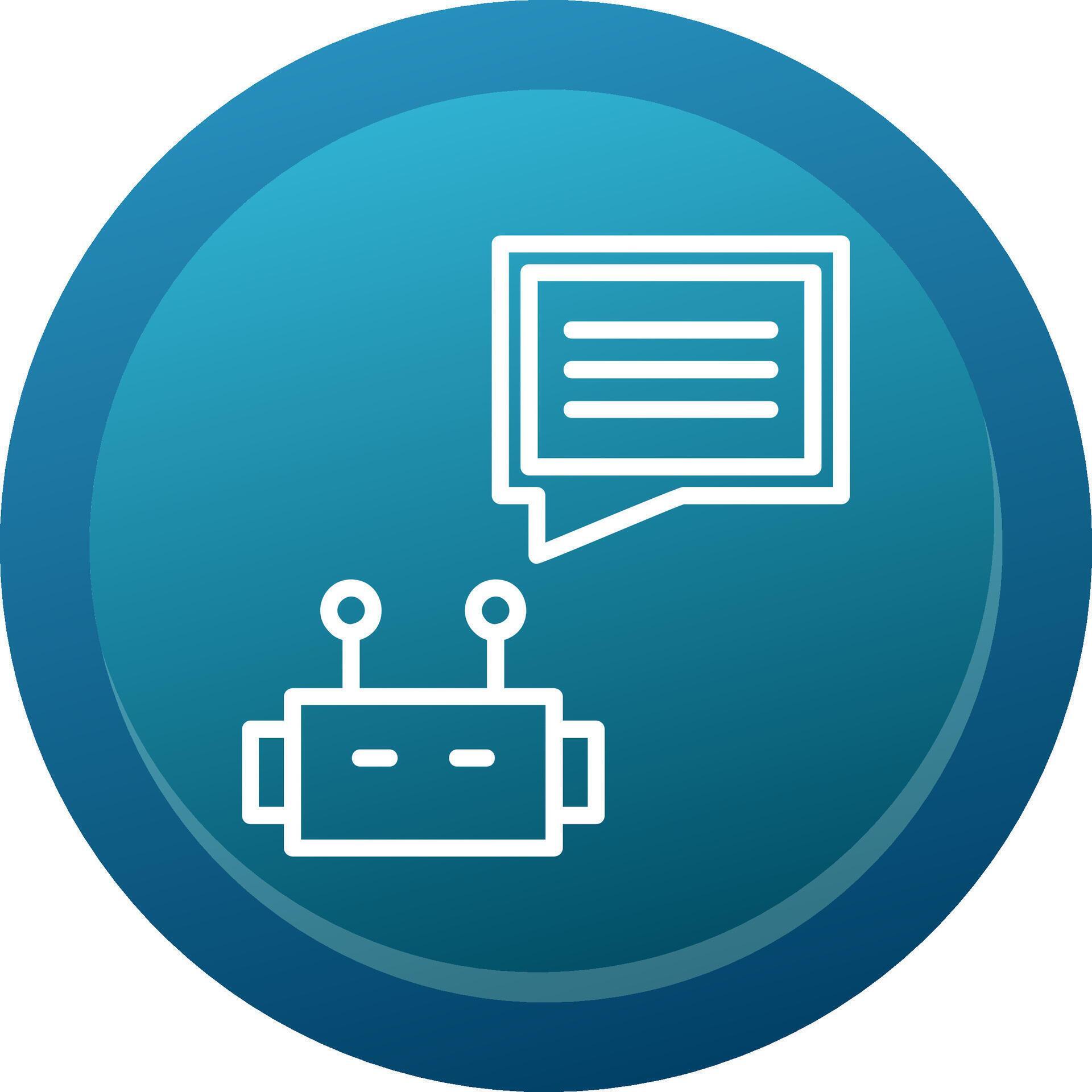 Chatbot Line Button 53860984 Vector Art at Vecteezy