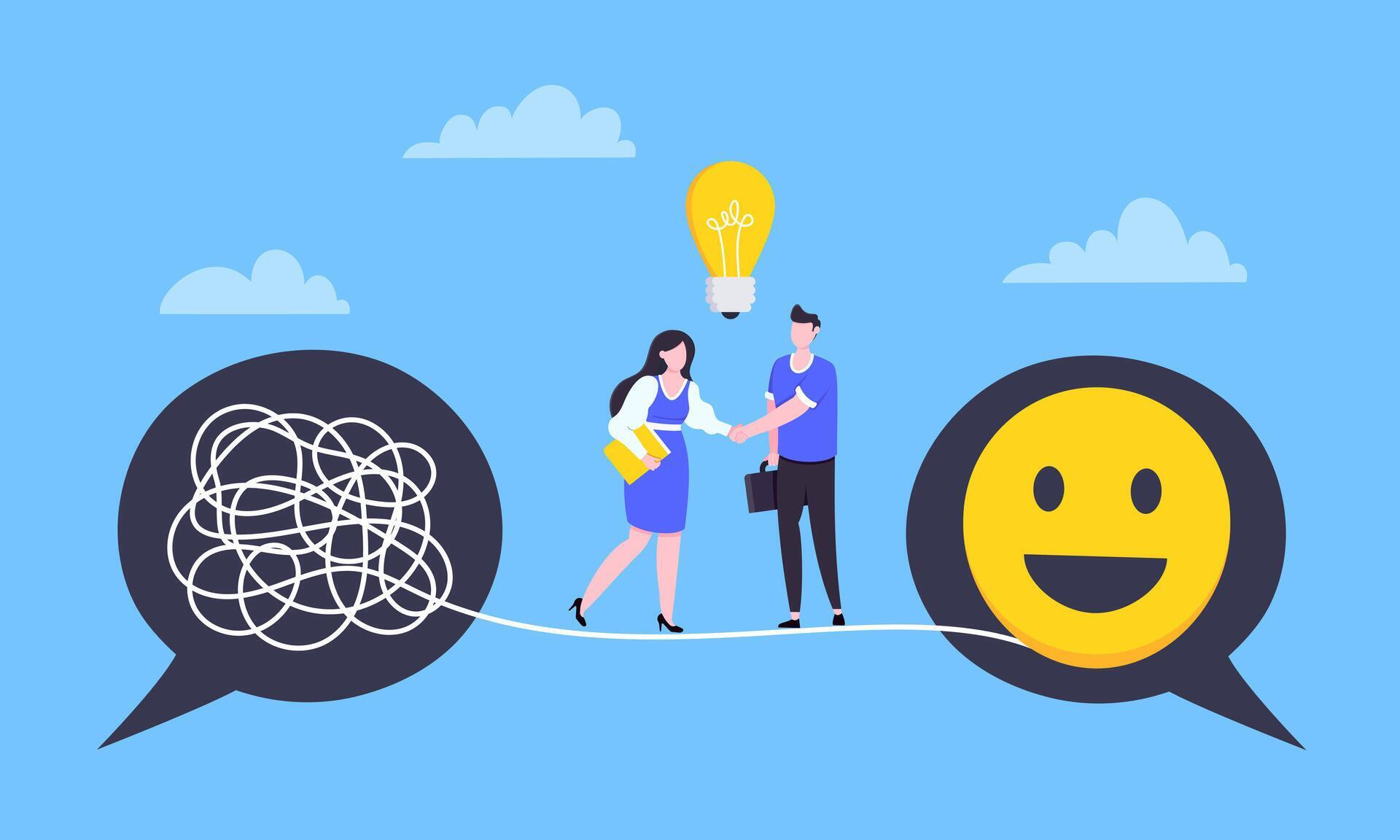 Understanding problem solution simplify challenge. 53861810 Vector Art ...