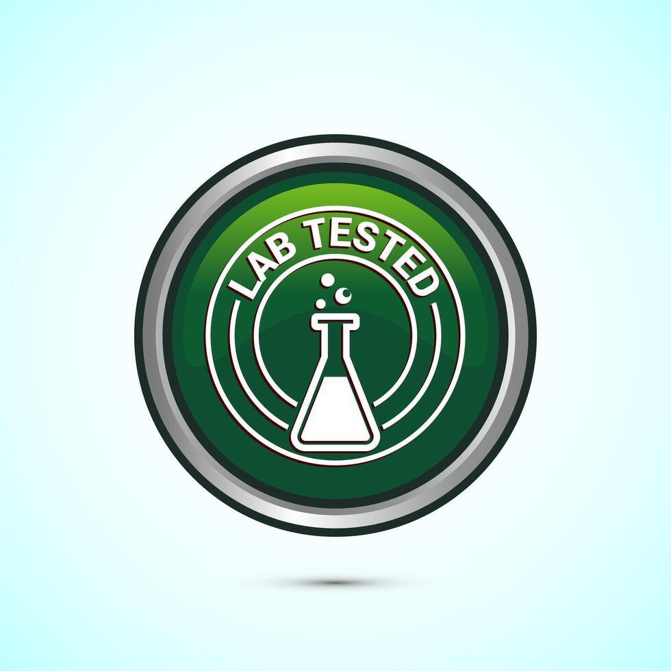 Lab Tested Icon Laboratory Testing Product Quality Certificate Symbol