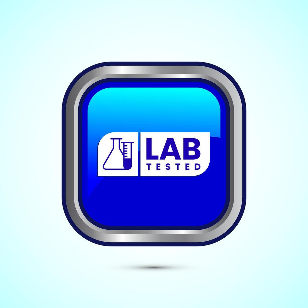 Lab Tested Icon Laboratory Testing Product Quality Certificate Symbol