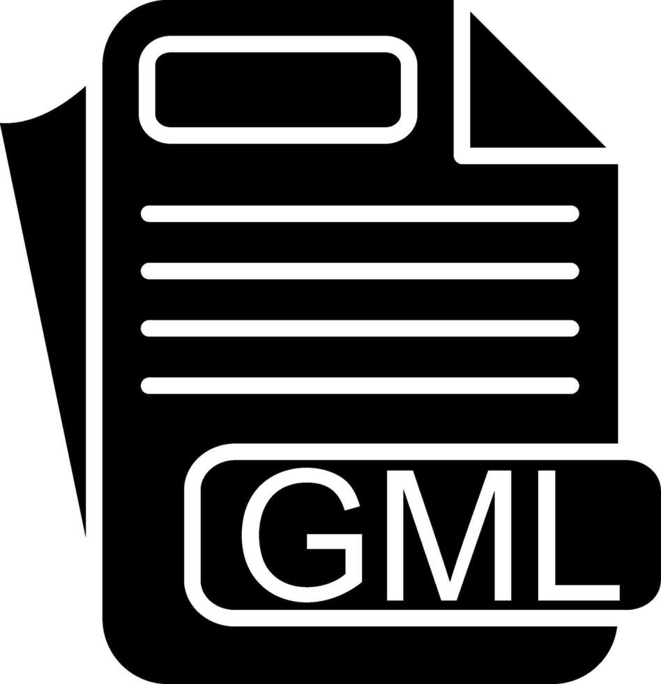 GML File Format Glyph Icon 53904142 Vector Art at Vecteezy
