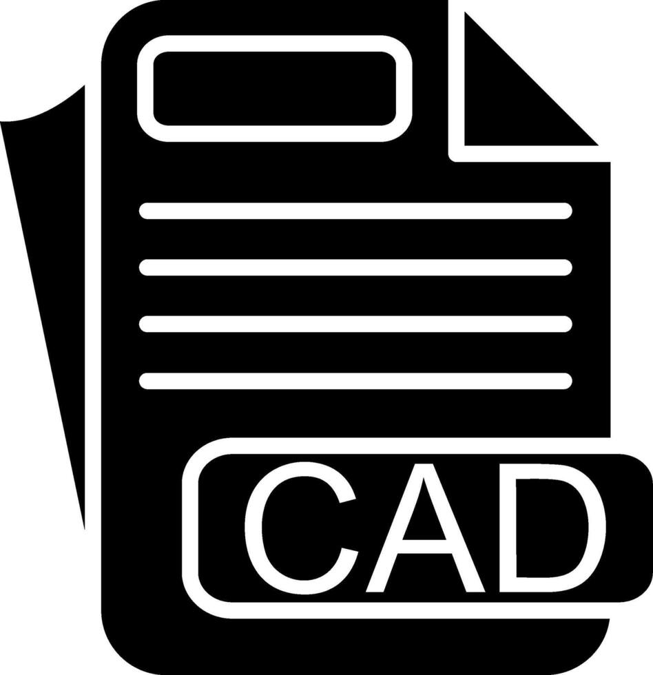 CAD File Format Glyph Icon 53904165 Vector Art at Vecteezy
