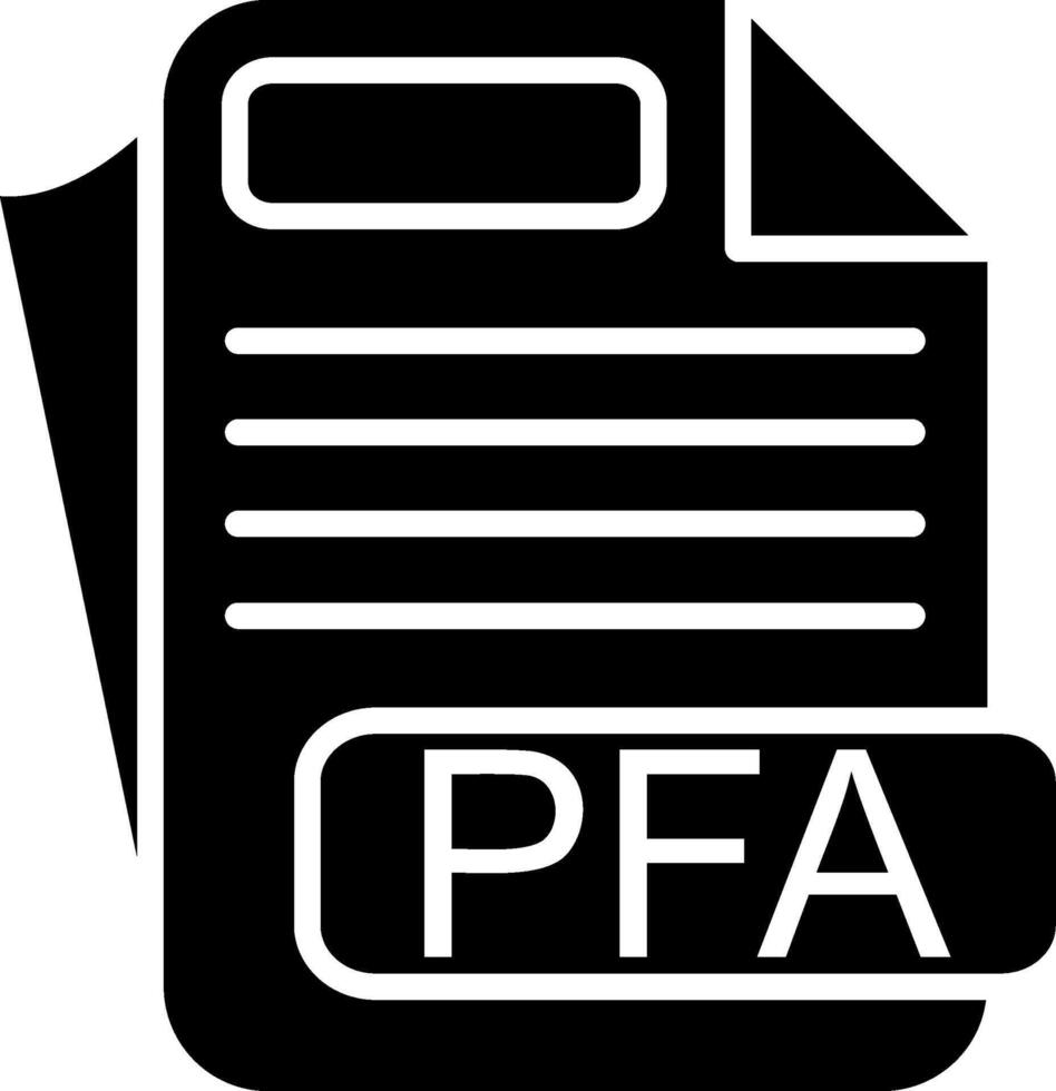 Pfa File Format Glyph Icon 53904288 Vector Art At Vecteezy