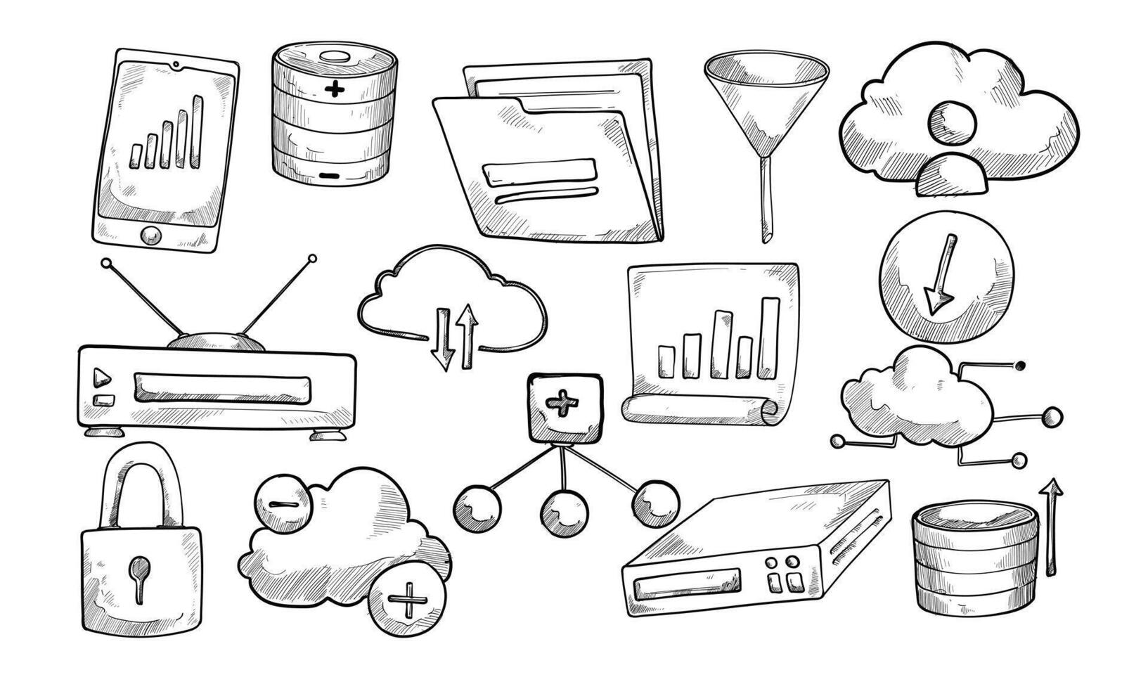 Office Data handdrawn collection 53909868 Vector Art at Vecteezy Office Data handdrawn collection 53909868 Vector Art at Vecteezy