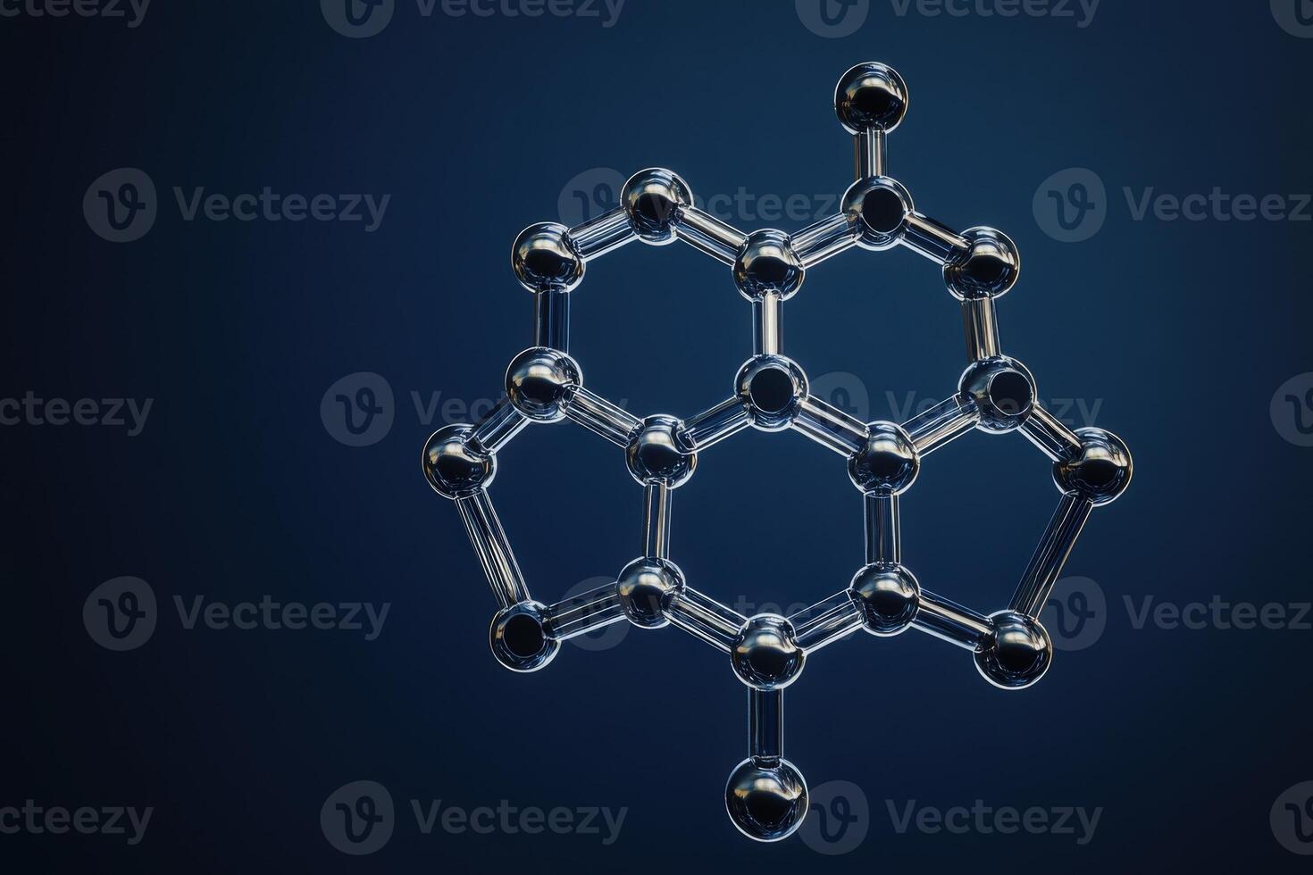 A Complex Molecular Structure Is Depicted Featuring Interconnected