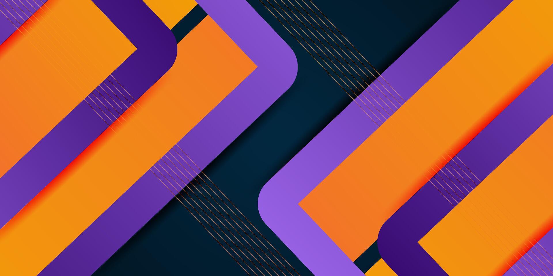 Abstract square overlapping background for card graphic design. Orange ...